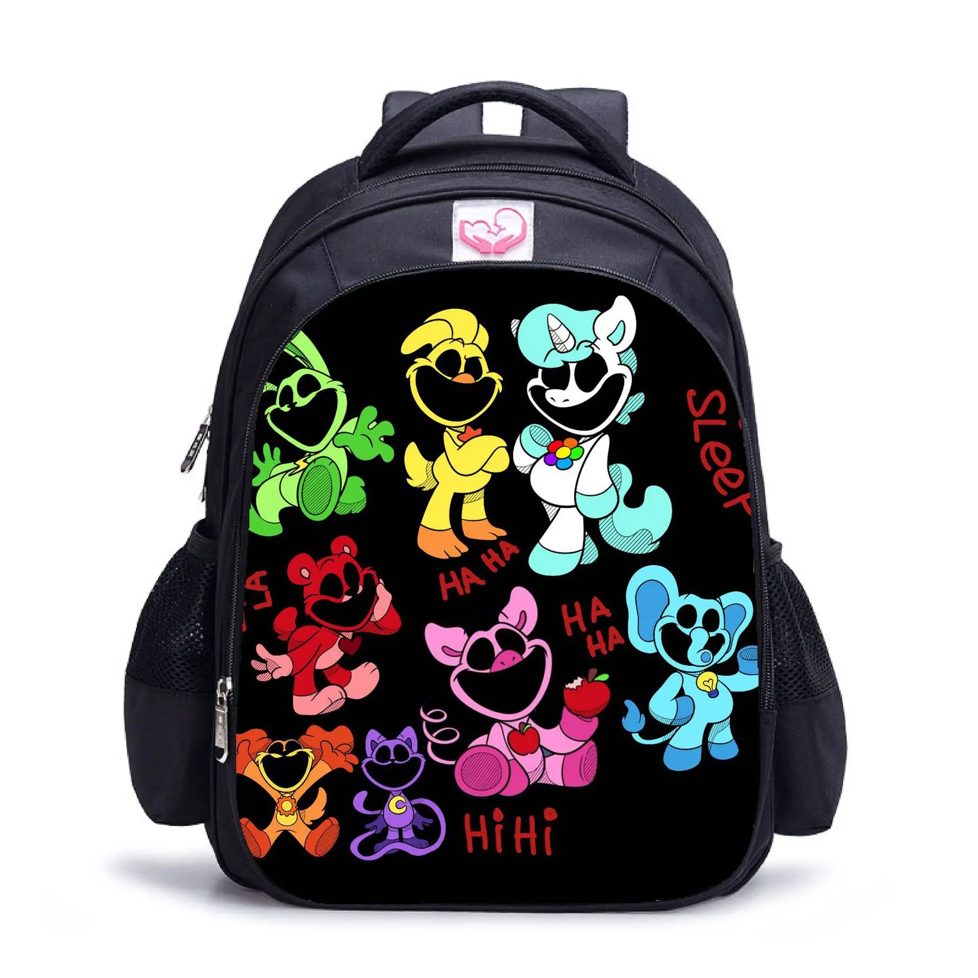 Anime Smiling Critters Game School Backpack For Boys 3d Waterproof ...