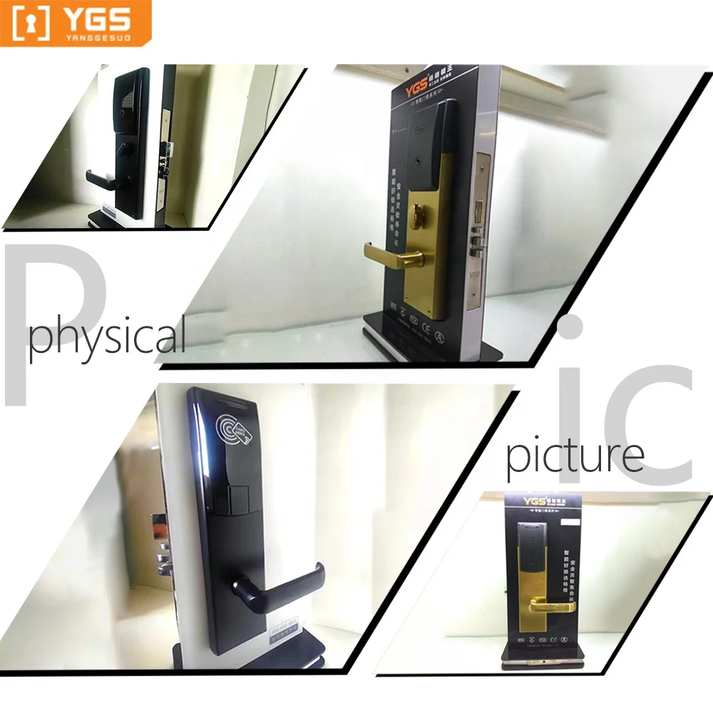 Ygs Smart Rfid Card Encoder Electronic Door Handle Lock Hotel Door ...
