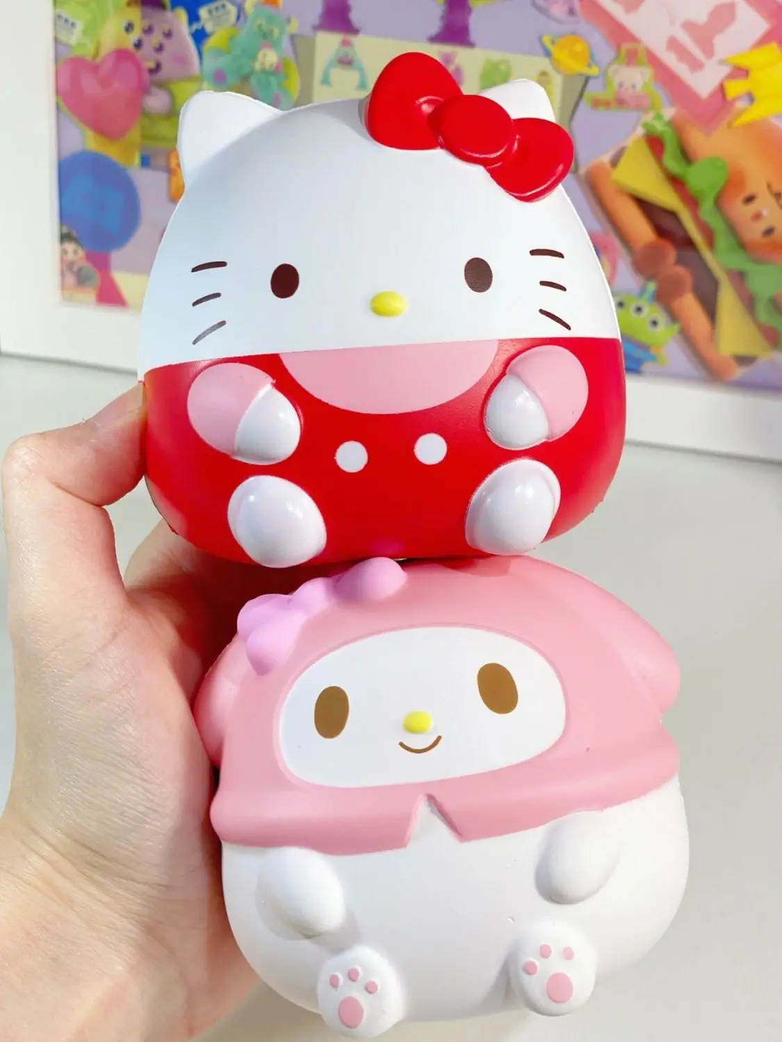 Stress Relief Cute Kawaii Sanrio Squishies De Kuromi Cartoon Ornaments ...