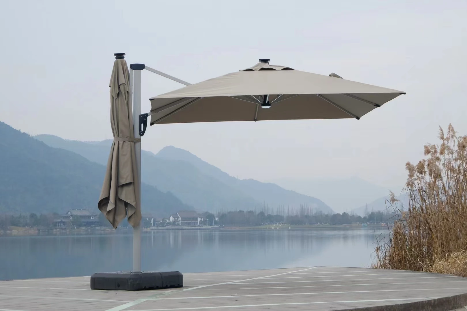New Design Double Side Parasols Backyard Twin Rome Umbrella with ...
