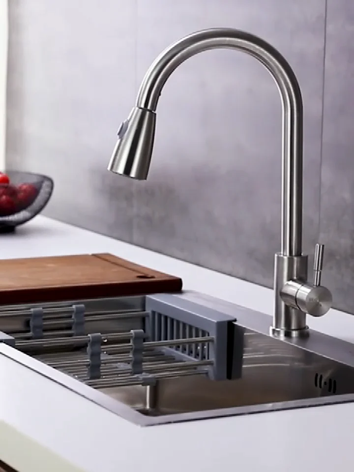 Topmount Kitchen Sink Single Bowl Sink Stainless Steel Bar Sink 2 Holes ...