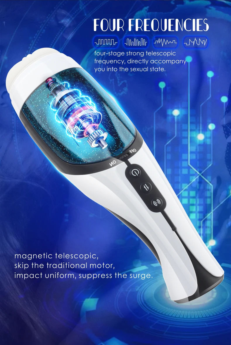 Voice Male Silicone Masturbator Cup Vibrator Pocket Pussy Male
