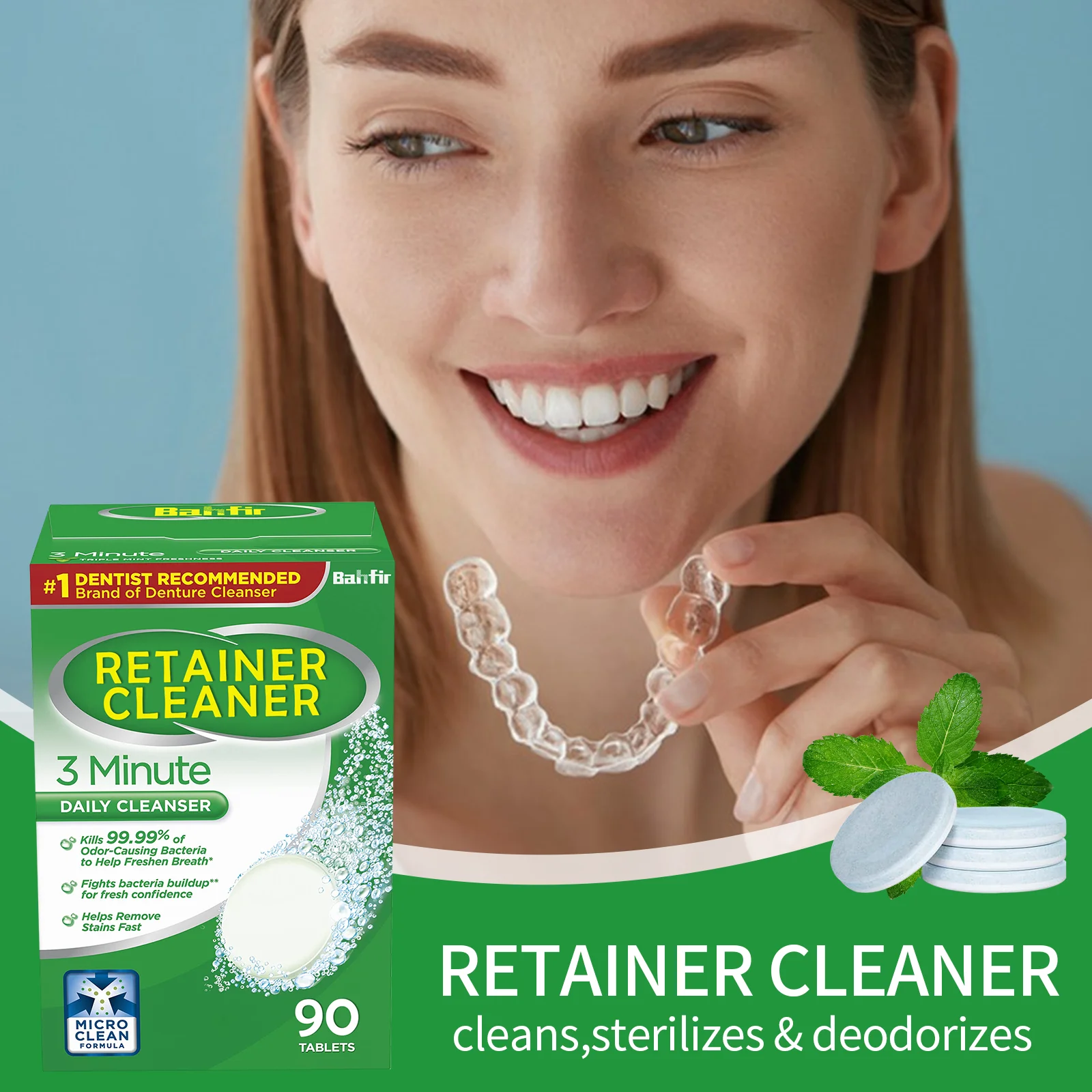 High Quality OEM Effervescent Tablets for Denture Cleaning