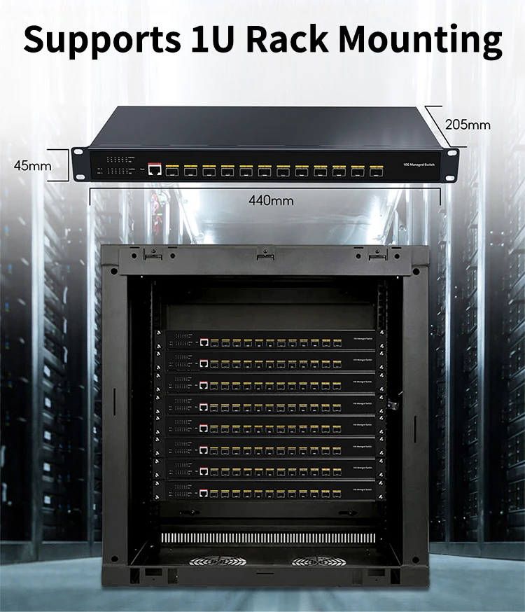 12 Port 10G SFP+ Ethernet Switch - HORACO Managed Network