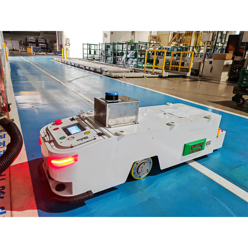 TZBOT Laser-Guided Warehouse AMR Tail Traction AGV for Automated ...