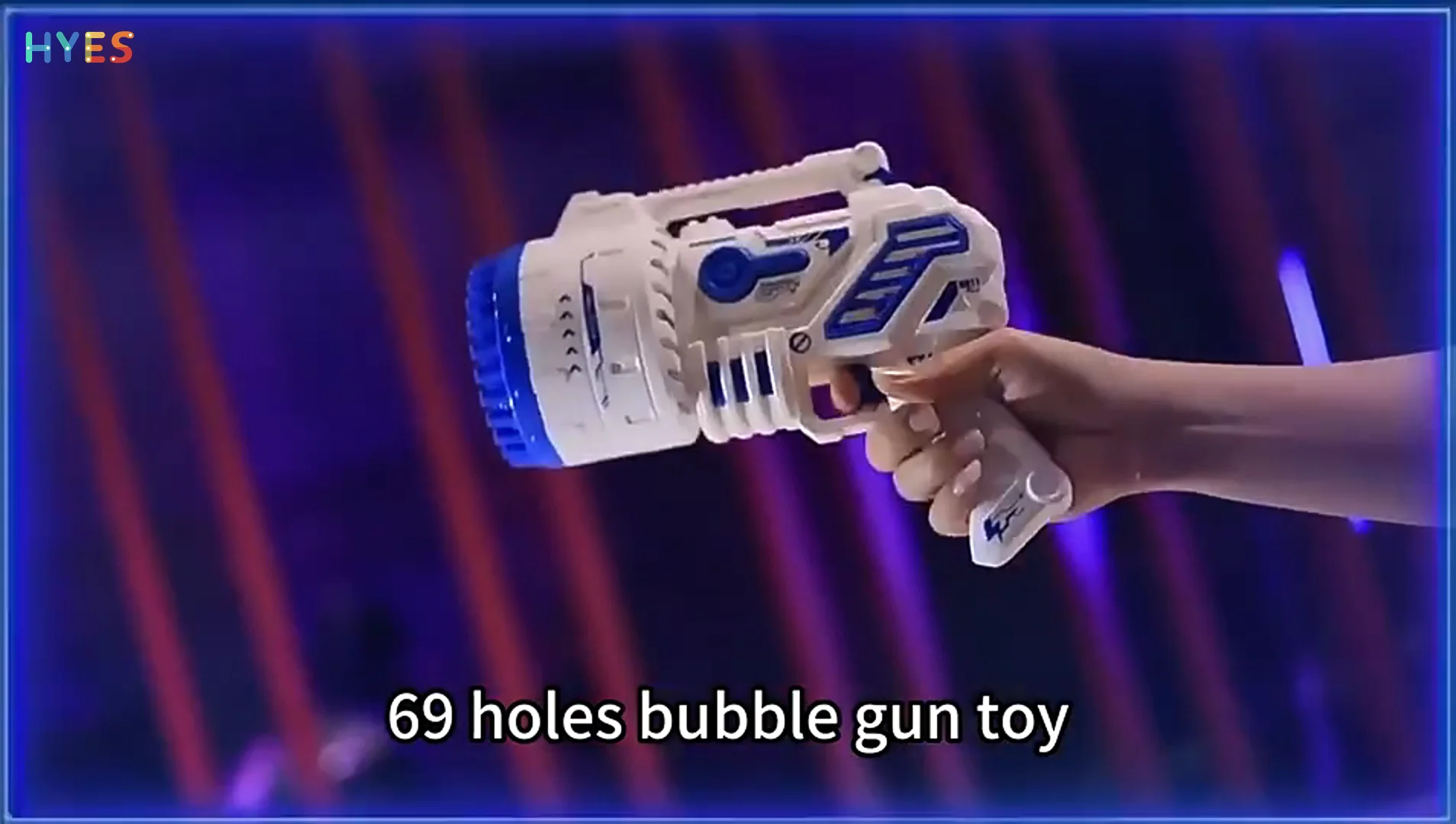 Huiye 69 Holes Bazooka Bubble Gun Toys Summer Outdoor Bubble Machine Fun Blowing Blaster Bubble ...