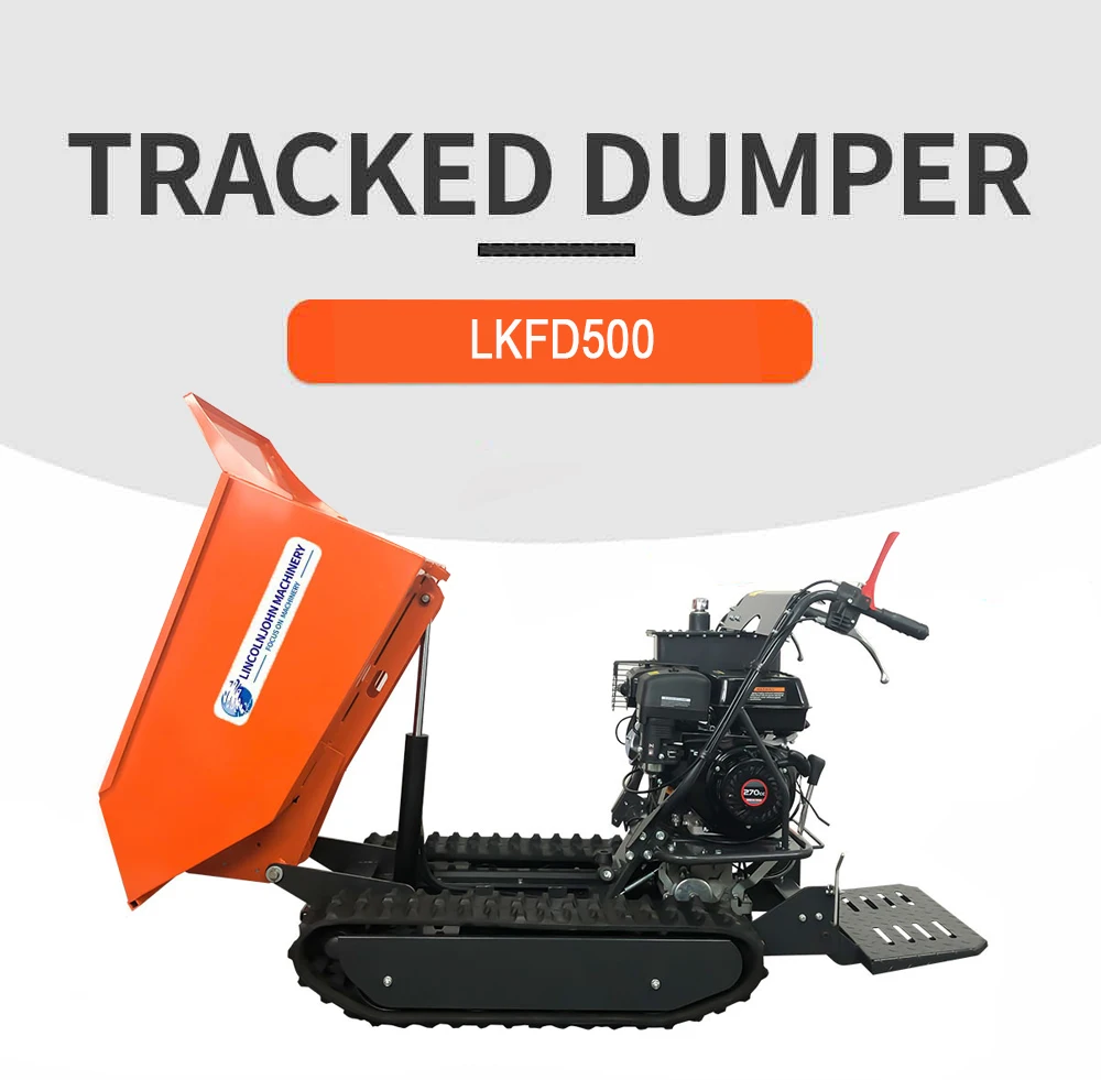 9hp Hydraulic Self Loading Mini Dumper Fully Hydraulic Operate Self ...