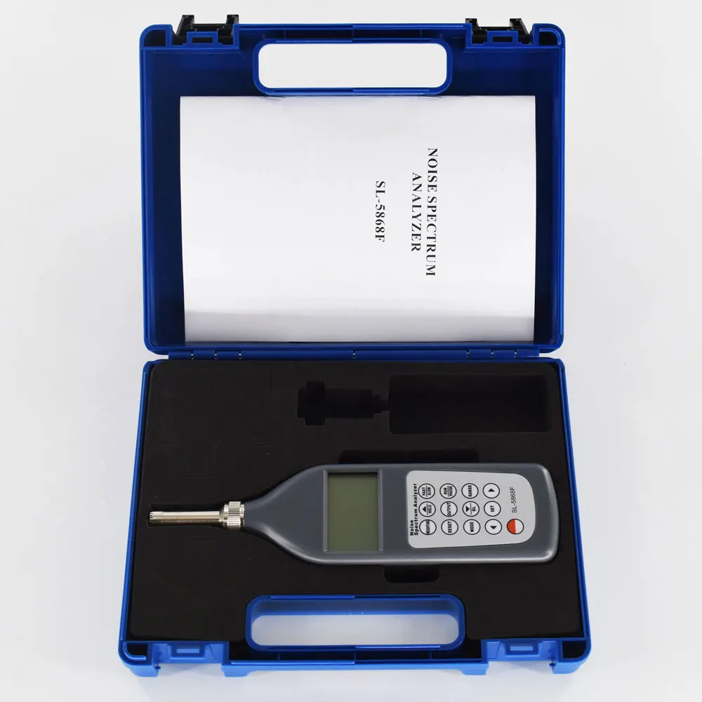 Noise Spectrum Analyzer SL-5868F Sound Level Meter Digital Detection Technology Range 25dB~130dB ...