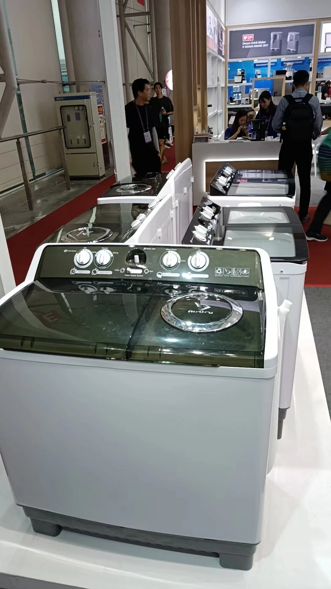 12kg Semi Automatic Washing Machine Top Load Stainless Steel Twin Tub ...