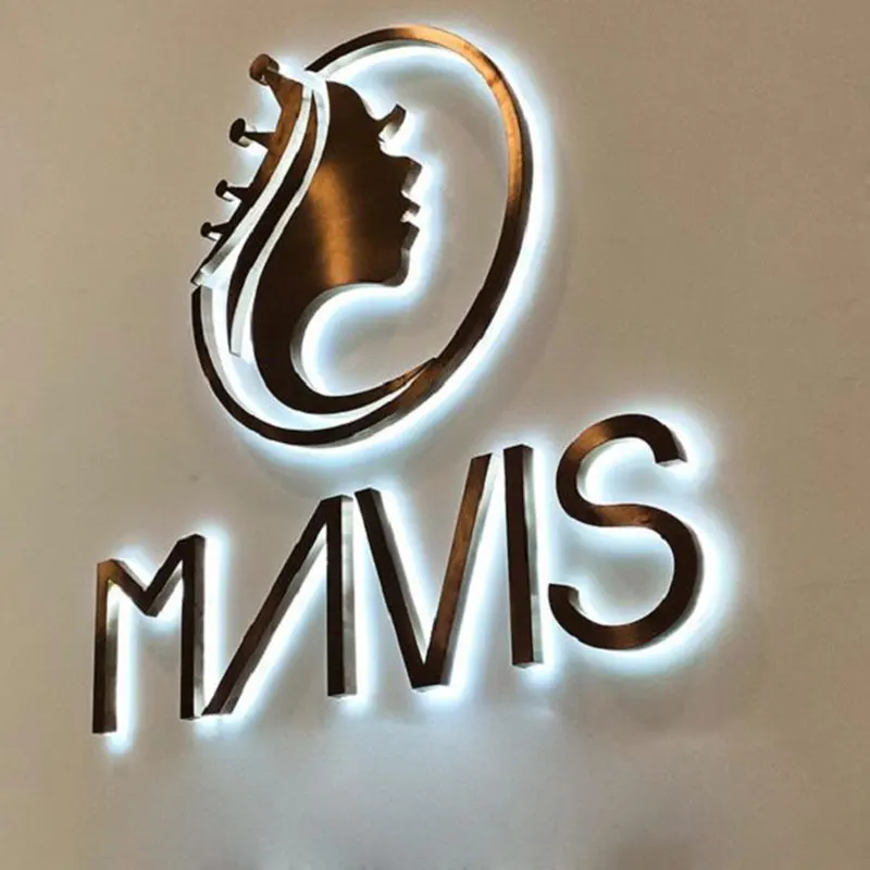 Custom Made Outdoor Metal Acrylic Sign Board Light RGB Led Letter Sign ...