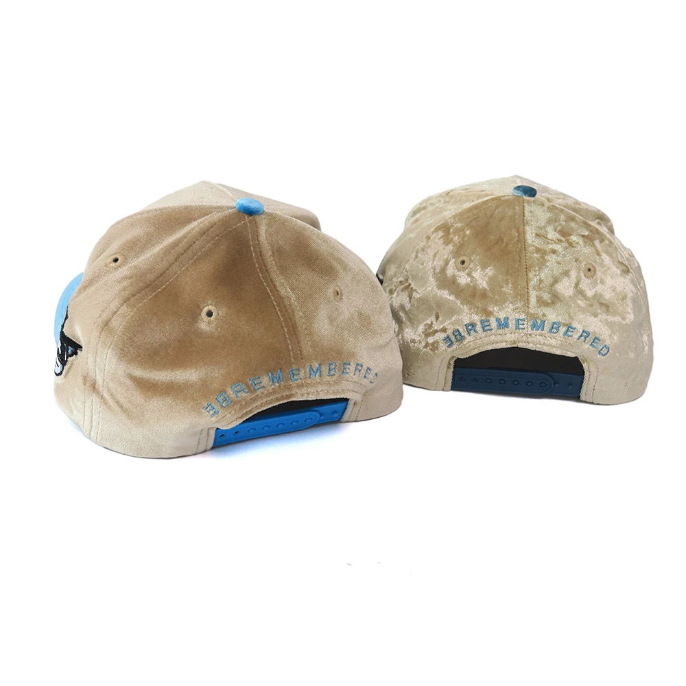 Shop Our New Arrival Velvet Baseball Caps with Custom Embroidery