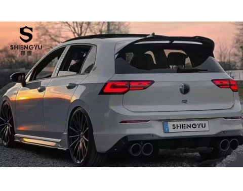 Car Body System For Vw Golf 8 To R Style Include Front Rear Bumper With ...