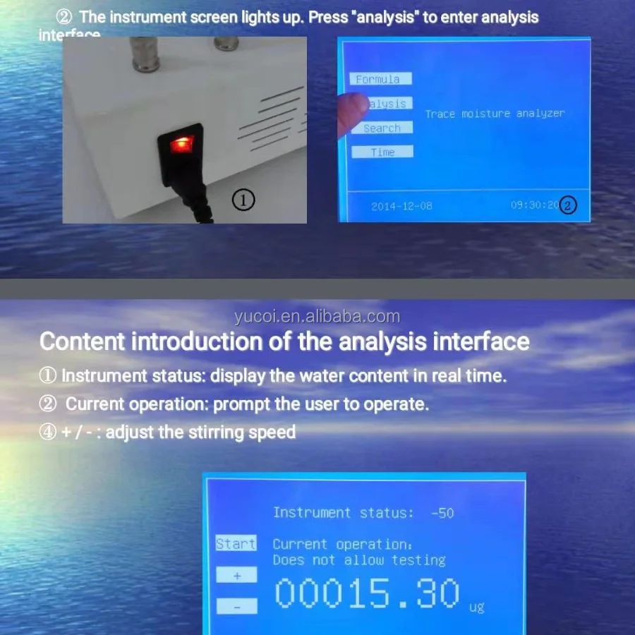 ASTM D6304 Karl Fischer Oil Moisture Analyzer for Transformer Oil
