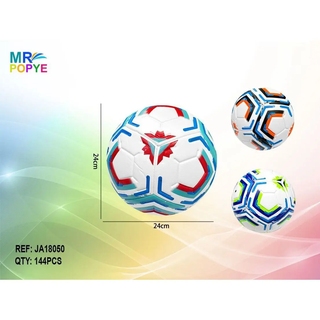 High Quality Number 5 Soccer Ball Model 8435533180509 Customizable PVC ...