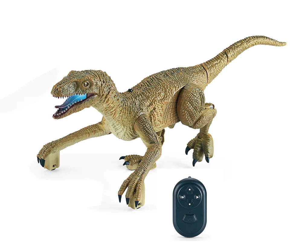 LONGXI Remote Control Velociraptor Dinosaur Toys for Kids