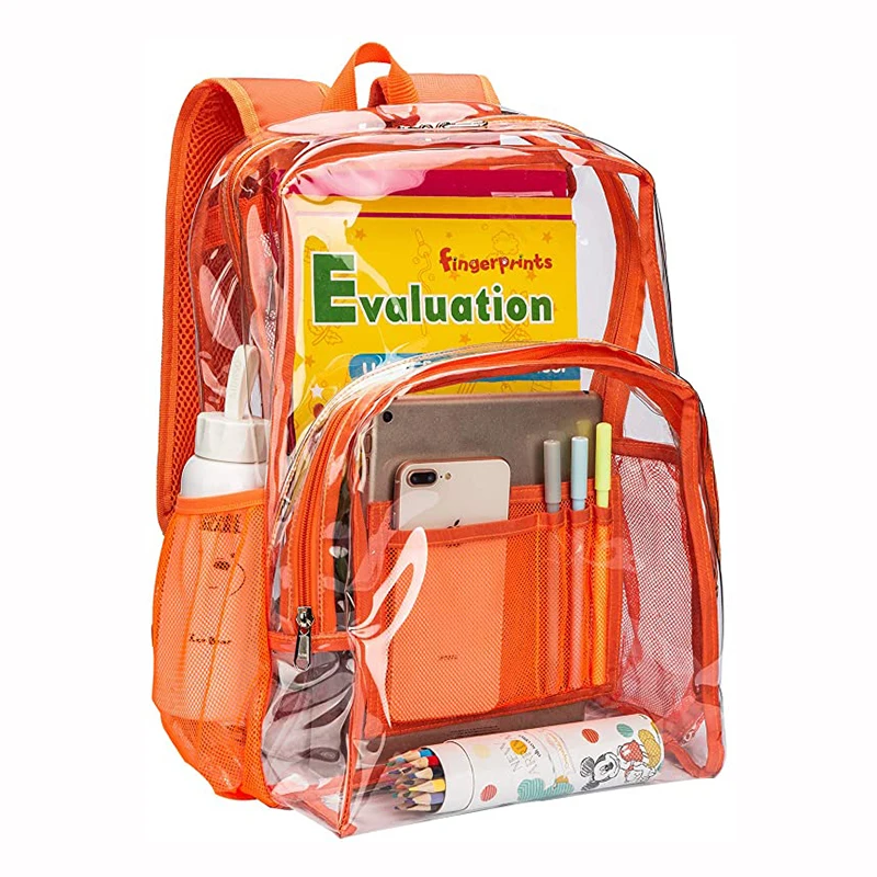 Clear Pvc Backpack Factory Quality Guarantee Waterproof School ...