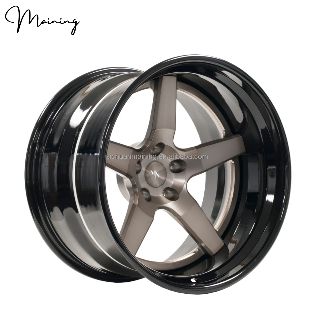 Customized 5x120 5x114.3 5x112 Forged Aluminum Wheels Chrome Finish for ...
