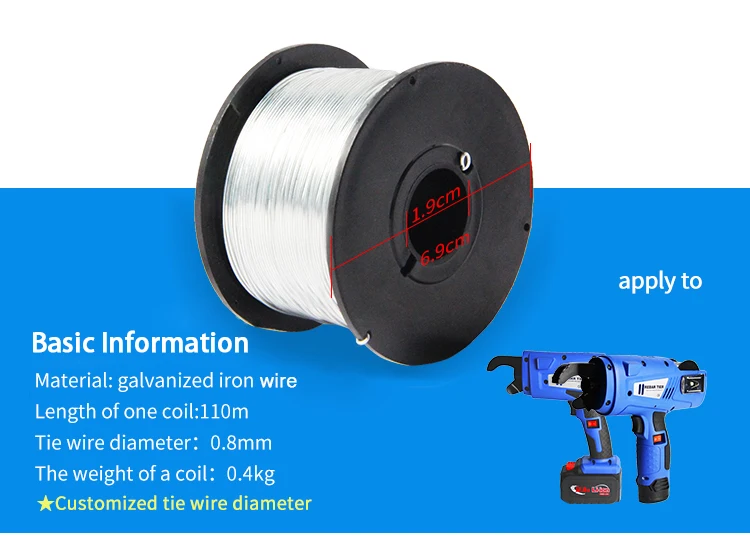 Twin Wire Tie Wire Spool Tw1061t Fit For Rebar Tier Gun Rb440t - Buy ...