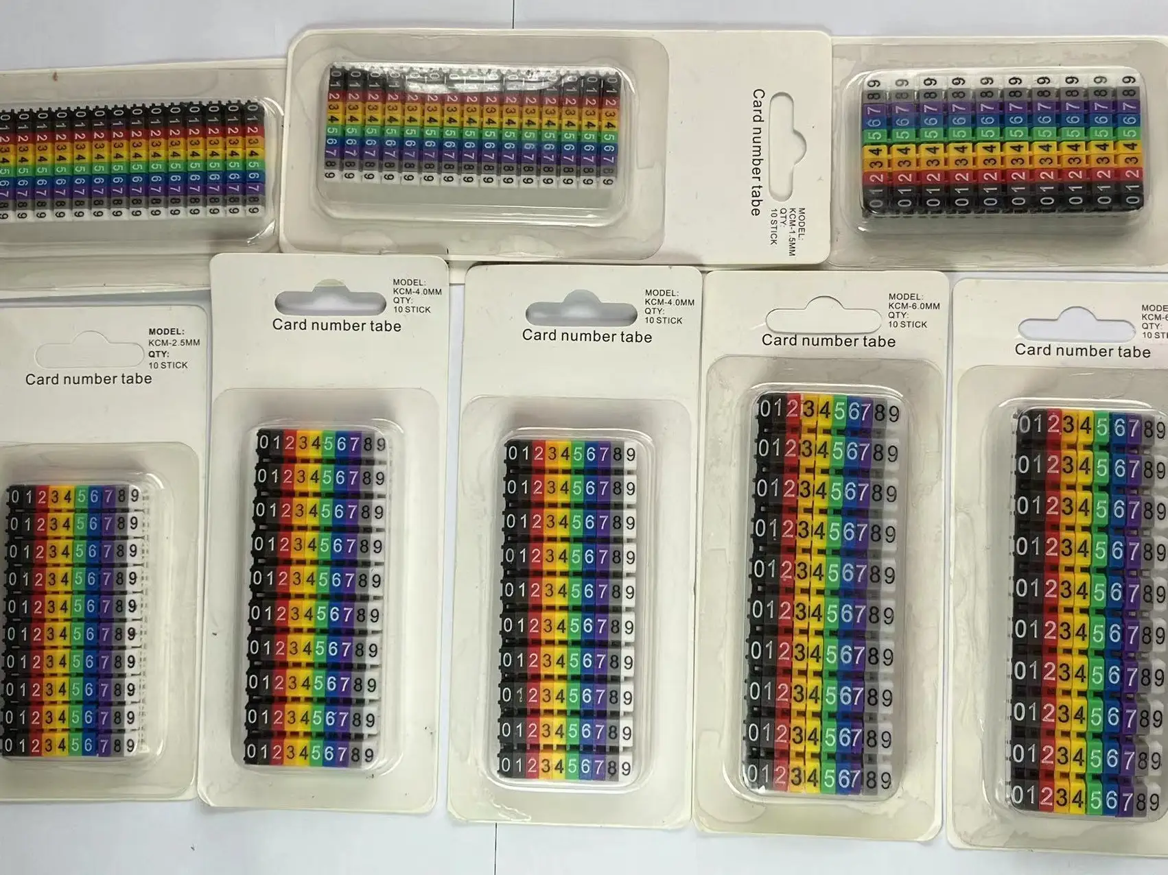 U-shape Concave Design Stable Fixed Clasp Type Color Number Marks Cable ...