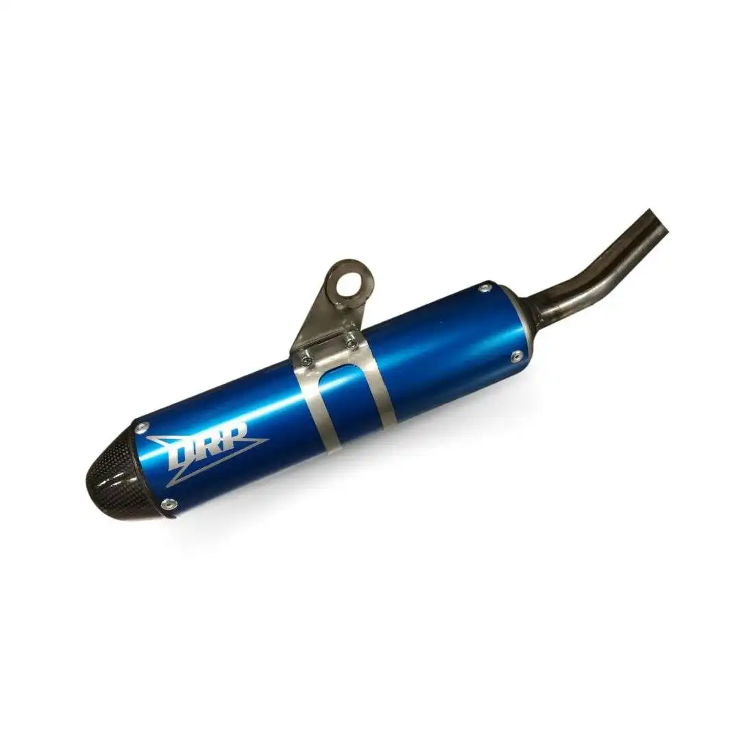 DRP Blue Silencer with Carbon End Cap for Husqvarna SMS 125 98-13 Short ...