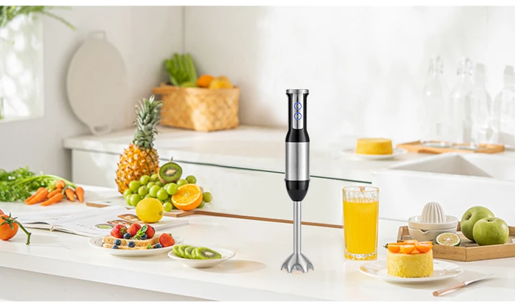 2-Speed Immersion Handheld Kitchen Blender Set with Copper Motor ...
