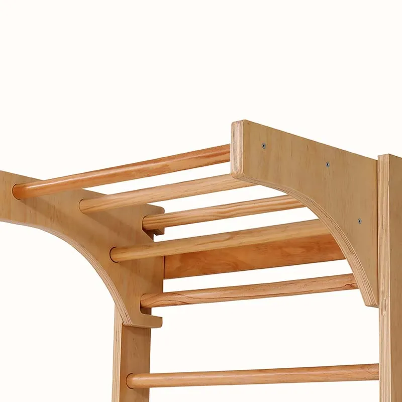 Wooden Swedish Ladder - Gymnastic Wall Bar for Stretching