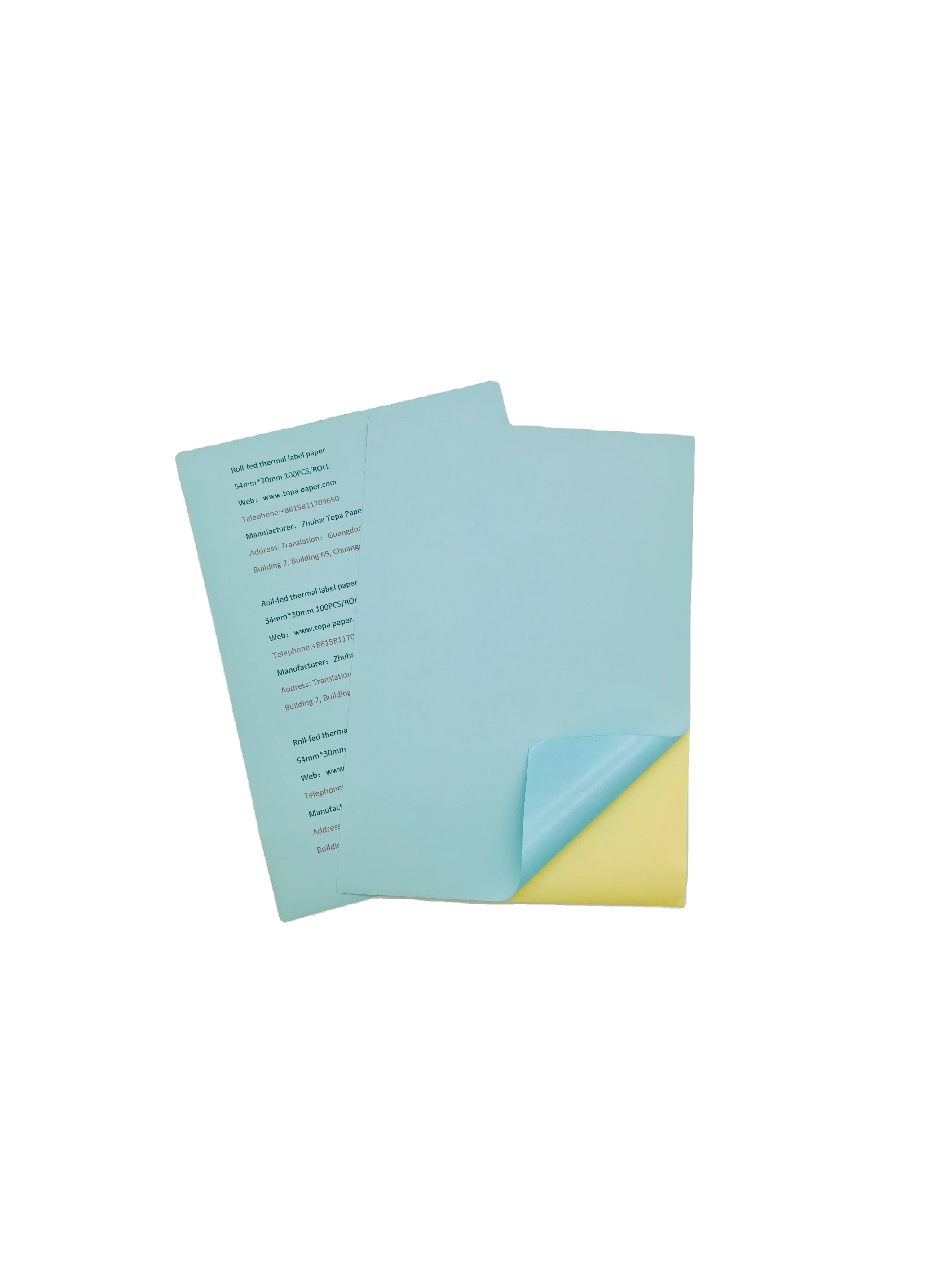 A4 Matte Color Label Sticker 50 Sheets Mixed Color Shipping Stickers ...