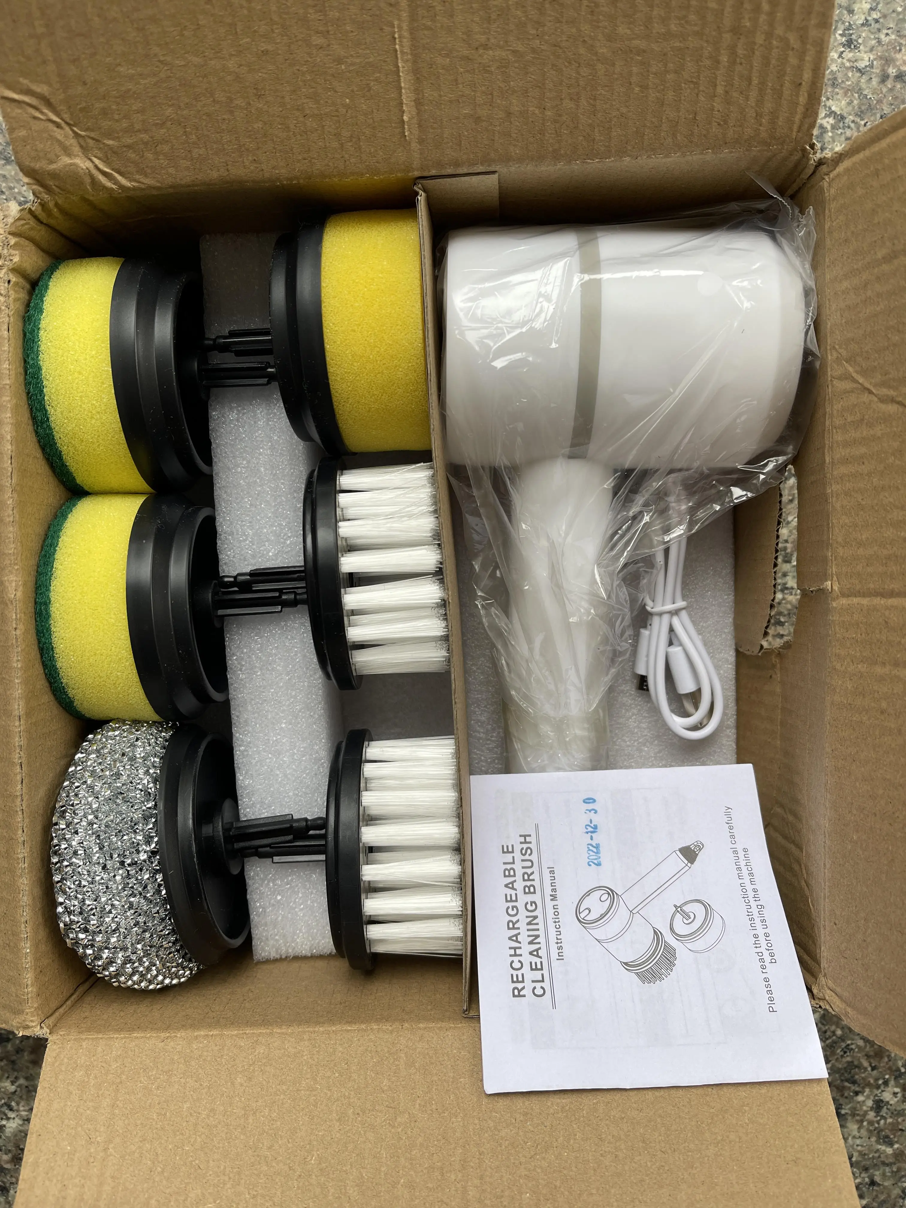 Ds1313 Automatic Spin Scrubber Wireless Usb Rechargeable Kitchen ...