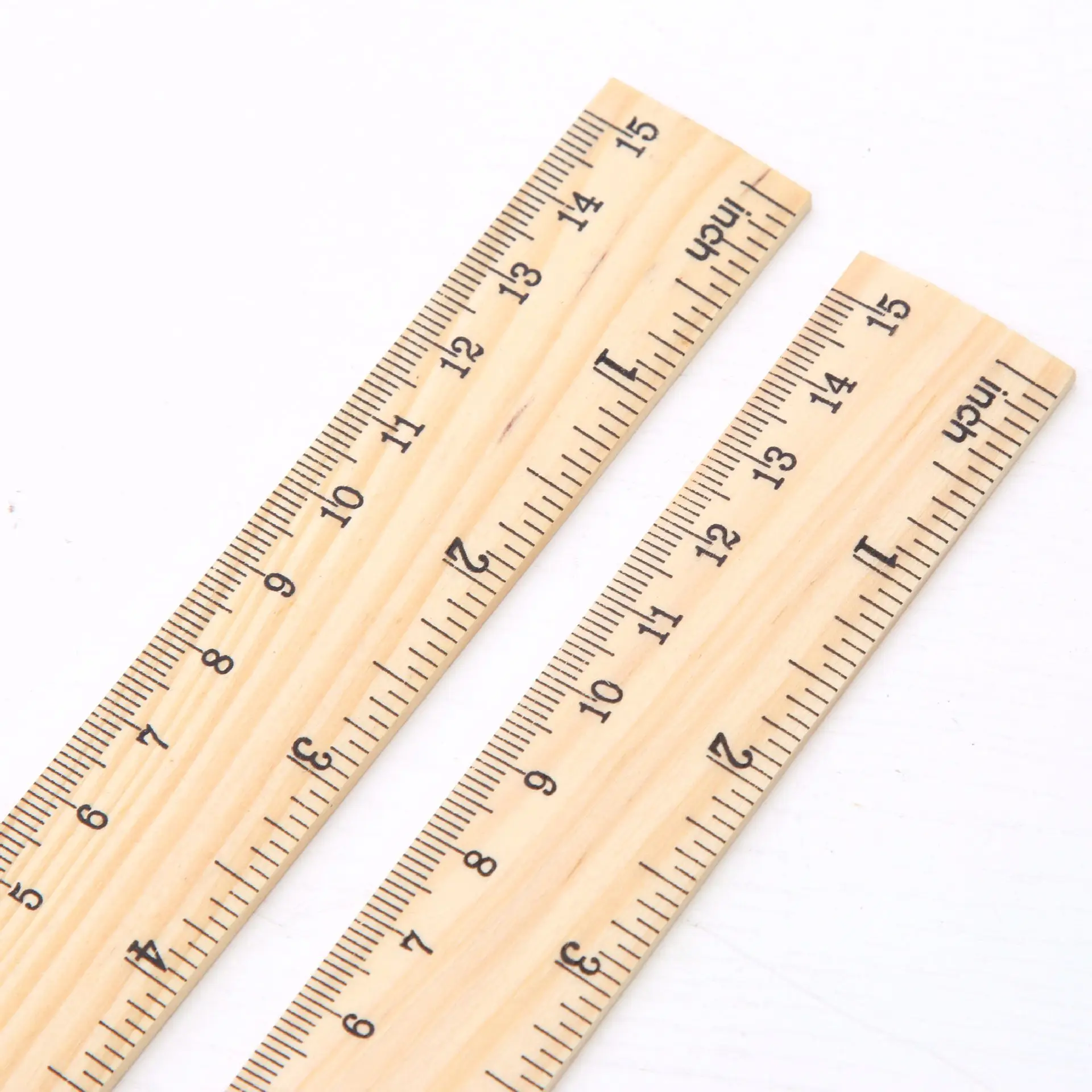 Customized Bamboo Wood Ruler Color Printing - Durable & Stylish