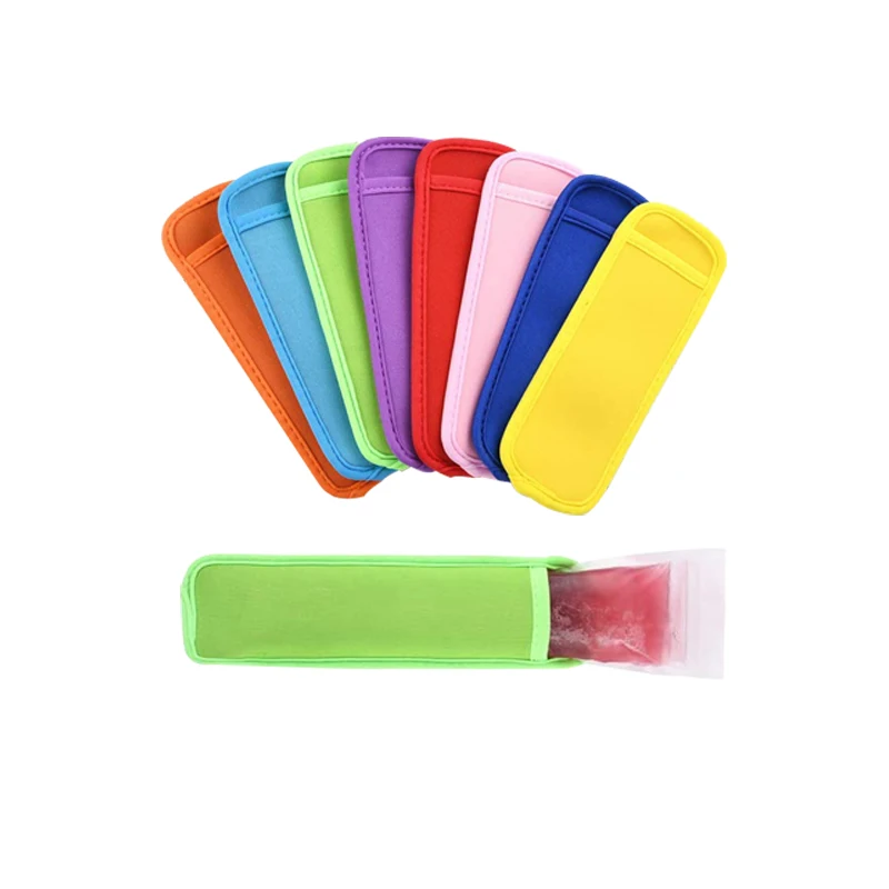 Wholesale Neoprene Solid Color Ice Block Ice Lolly Sleeves Ice Pole ...