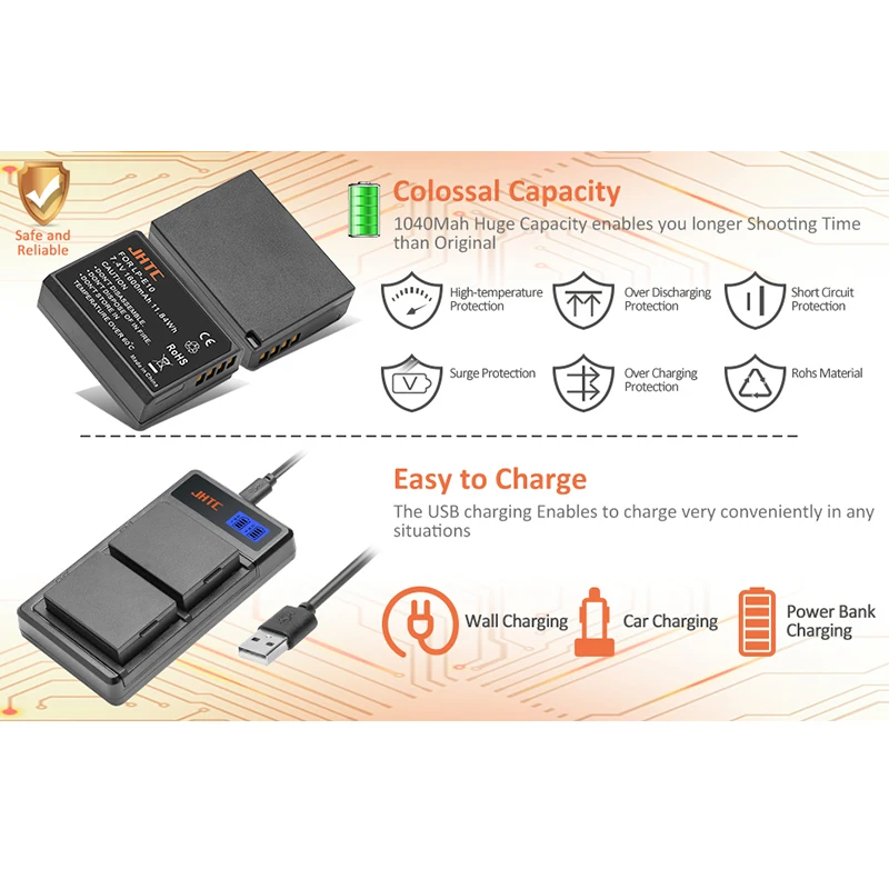 Customizable Compatible With Canon Charger Lp-e10 4000d Battery Pack ...