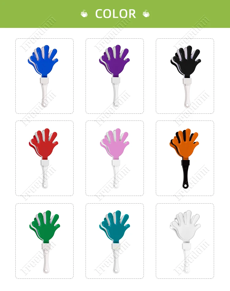 Plastic Hand Clappers - Customized for Promotional Events