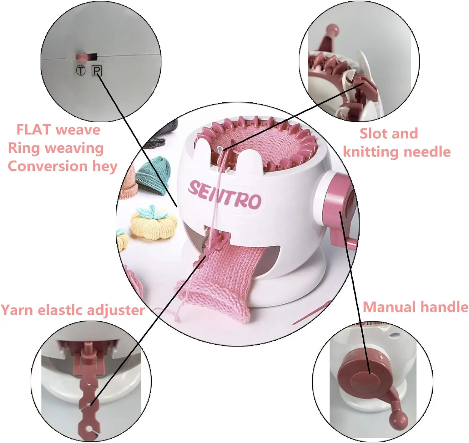 Sentro 22 Needles Sock Knitting Machine & Loom for Kids/OEM