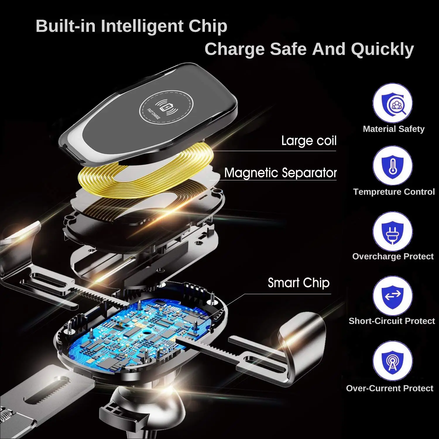 Explosive Car Wireless Charger Holder Magnetic Mobile Phone Holder ...