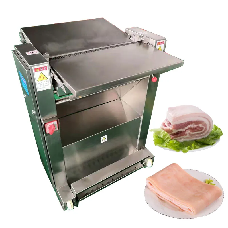 Adjustable Thickness Pork Skinning Machine Skin Cutting Beef Lamb and ...