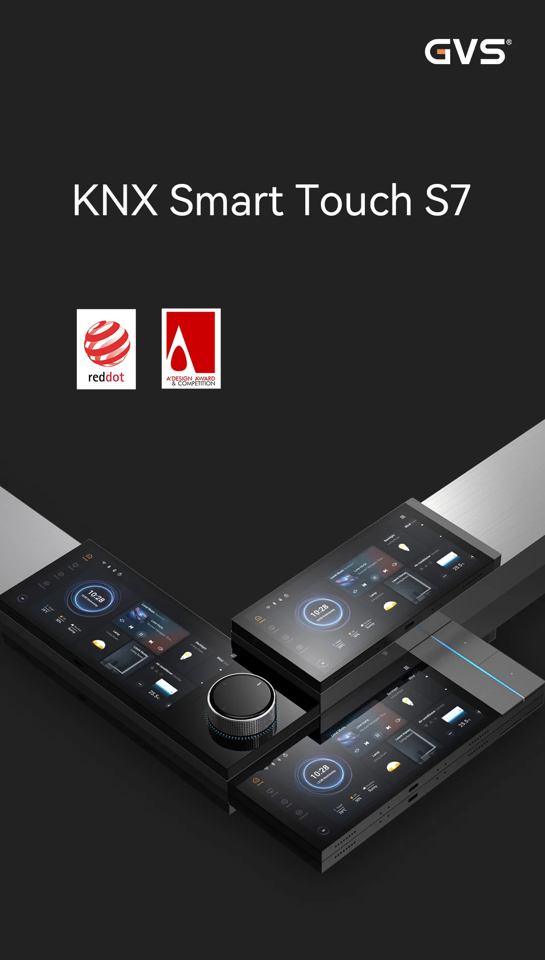 2024 KNX GVS K-BUS Smart Home Automation System - 7 Inch Touch Screen