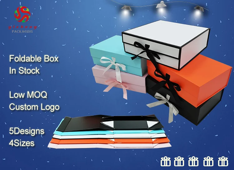 Magnetic Gift Boxes With Lid Box Explosion White Magnet Ribbon Packing ...