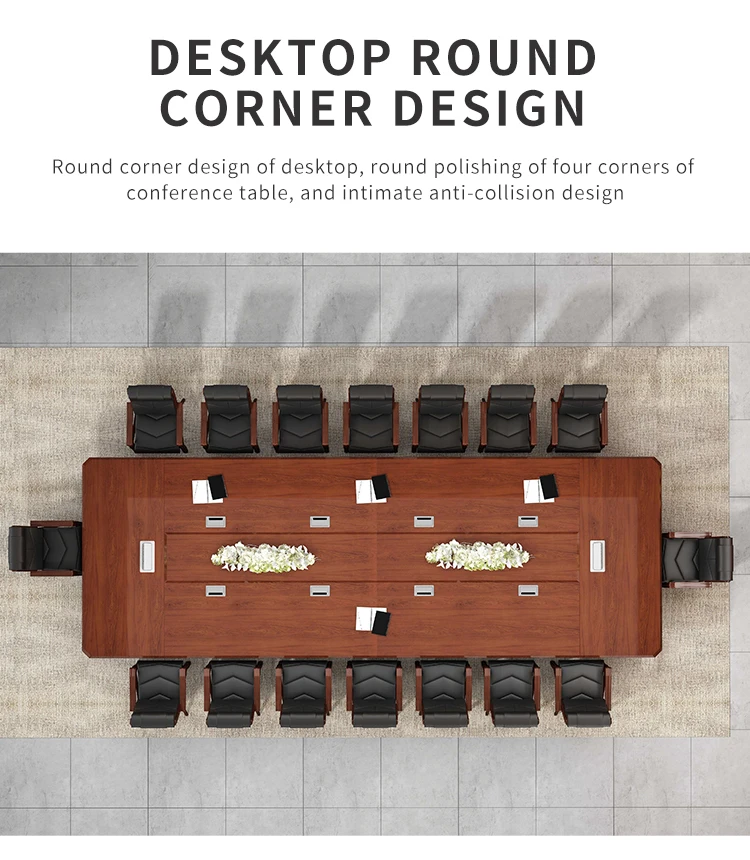 Luxury Wooden Conference Table & Chairs Set - Extendable Office ...