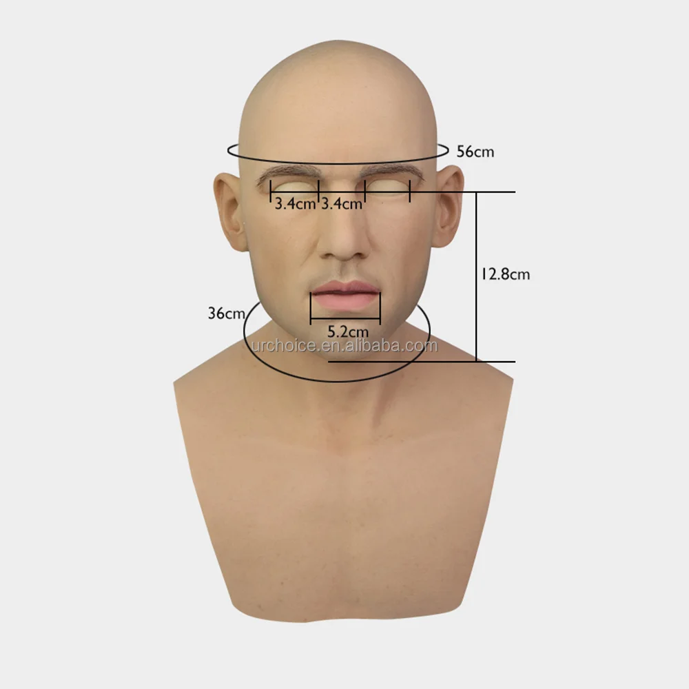 Artificial Silicone Male Mask - Realistic Cosplay Option