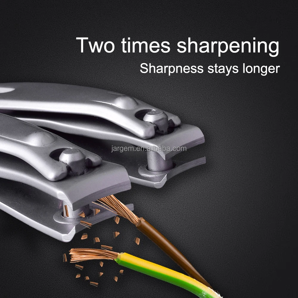 Stainless Steel Sandblasted Finger Nail Clipper Two Times Sharpening ...