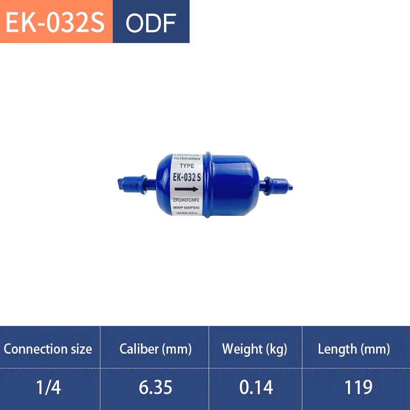 Sae Ek-series Refrigeration Spare Parts Drying Refrigerant Filtration ...