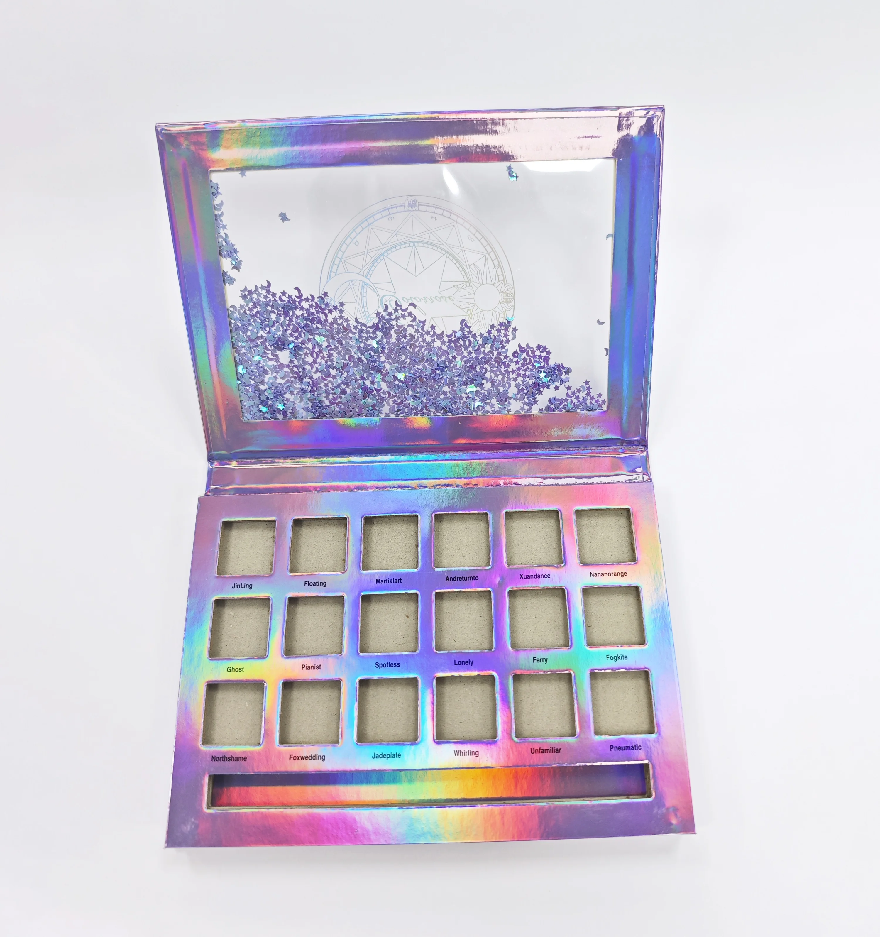 Custom Glossy Eyeshadow Box For 12 18 Color Eye Shadow Palette Makeup ...