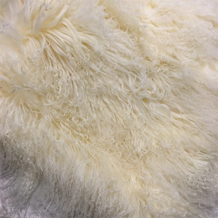 Long Sheep Skin Curly Mongolian Fur Rug Throw - Buy Curly Mongolian Fur ...