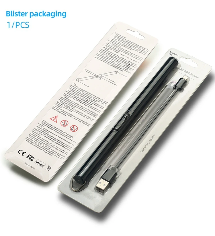 Custom Printed Bbq Arc Lighter Portable Kitchen Electrical Usb Battery ...