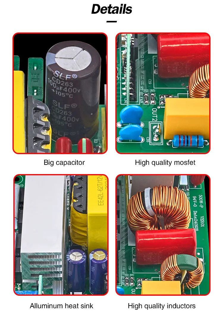 High Quality 600W DC to AC Inverter Circuit Board Assembly