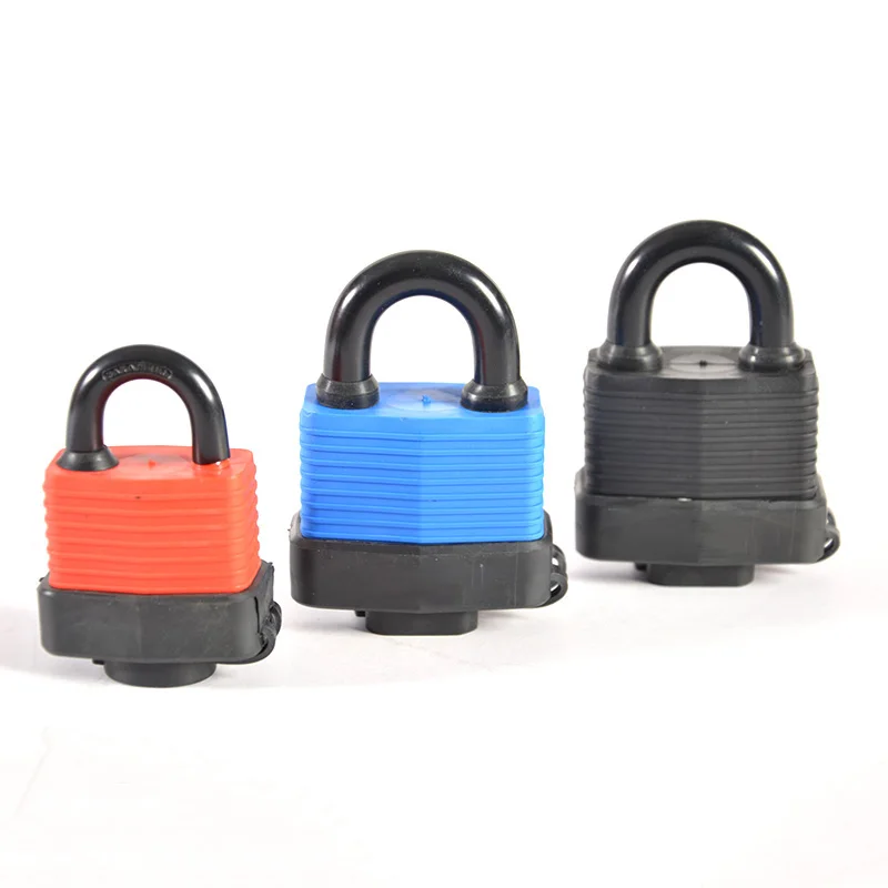Custom Striped Pvc Shell Short Shackle 30mm Waterproof Laminated ...