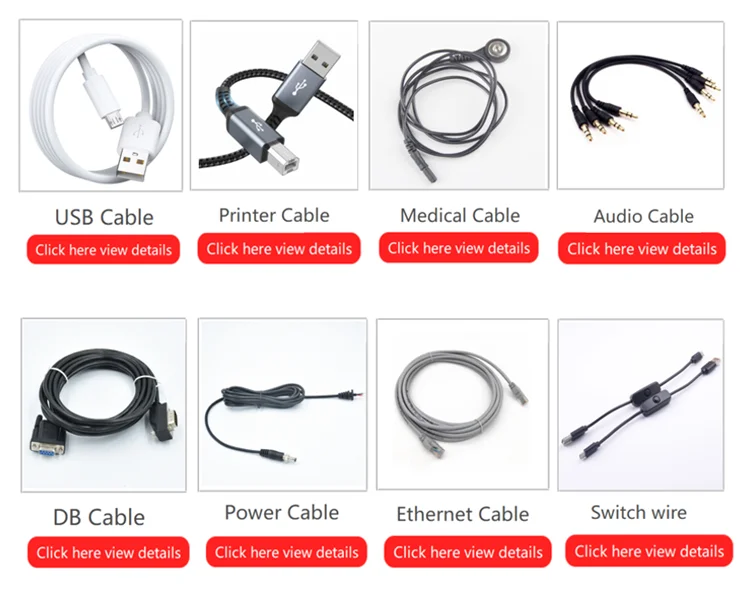 Customized Ecg Eeg Ekg Emg Medical Electrode Cable Banana Plug To 2.0mm ...