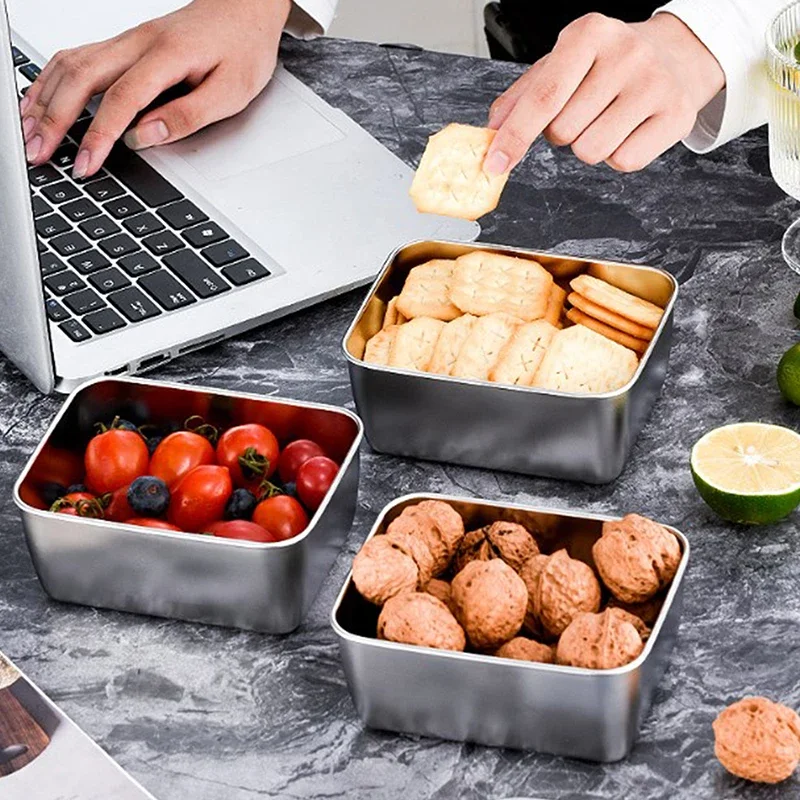 304 Stainless Steel Food Storage Box - Preserve Freshness
