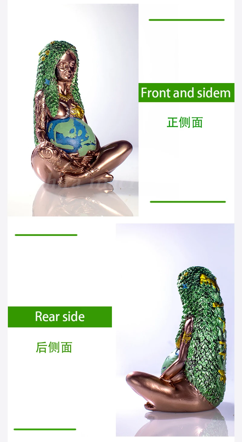 Mother Gaia Earth Goddess Outdoor Resin Statue for Gardens