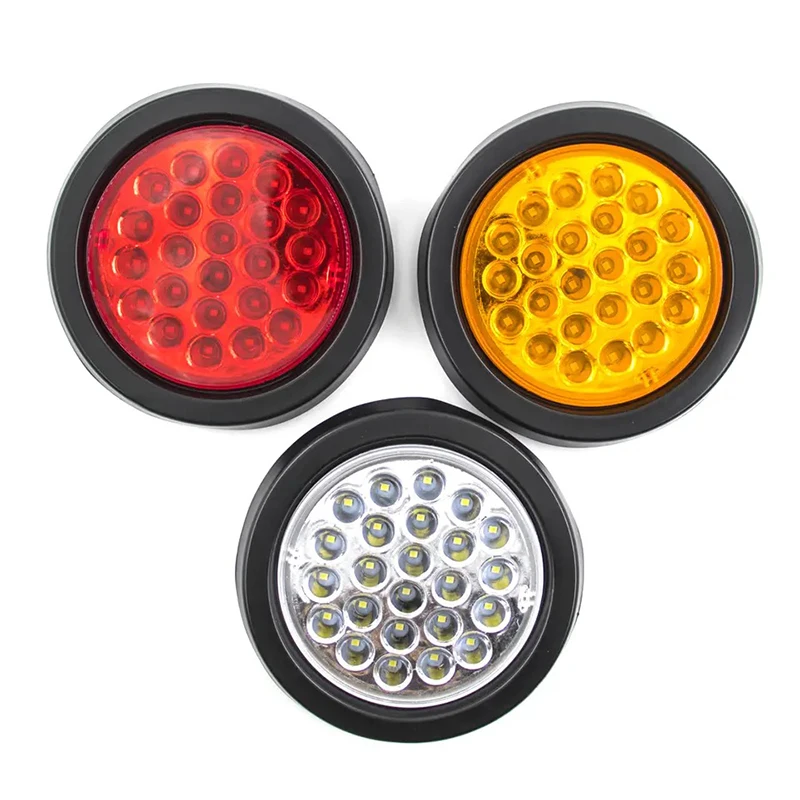 24 Led 12v 24v Car Rear Tail Light Dot Brake Stop Light Indicator Truck ...